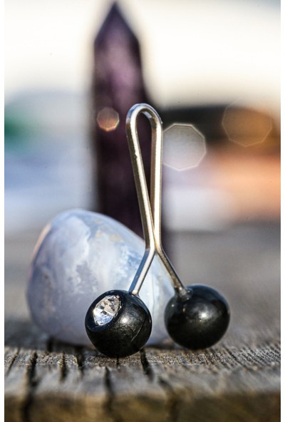 Cachmira Taşlı Klips Siyah 12'li