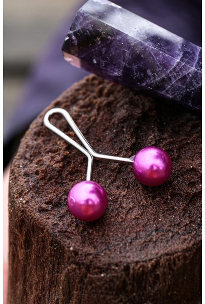 Cachmira Inci Klips Fuşya 12'li Cachmira Inci Klips Fuşya 12'li