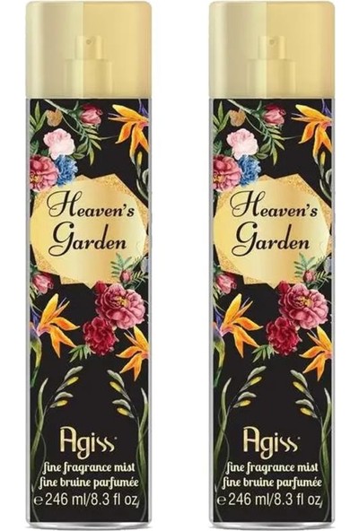 Agiss Body Mist Heaven's Garden 246 ml X2