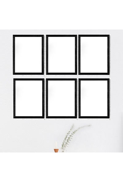 Urzi 6 Adet A4 Çerçeve Siyah