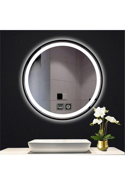 Global Led Mirror 75 cm Dokunmatik Tuşlu Buğu Yapmayan Ledli Yuvarlak Banyo Aynası Global Led Mirror 75 cm Dokunmatik Tuşlu Buğu Yapmayan Ledli Yuvarlak Banyo Aynası