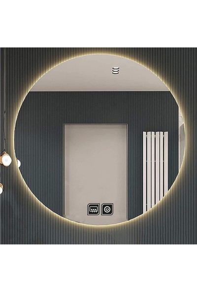 Global Led Mirror 60 cm Dokunmatik Tuşlu Buğu Yapmayan Ledli Yuvarlak Banyo Aynası Global Led Mirror 60 cm Dokunmatik Tuşlu Buğu Yapmayan Ledli Yuvarlak Banyo Aynası