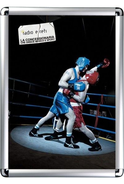 Reklam Baskı Merkezi Alüminyum Rondo Çerçeve - Reklam Panosu A4(21×30 Cm)