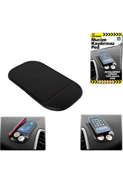 Automix Mucize Kaydırmaz Ped Siyah