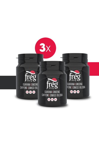 Frêg Kafeinli Vitaminli Enerji Sakızı 3'lü Avantaj Paket / Şekersiz Ve Nane Aromalı Frêg Kafeinli Vitaminli Enerji Sakızı 3'lü Avantaj Paket / Şekersiz Ve Nane Aromalı