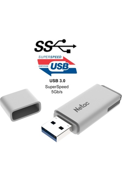 Netac U185 64 GB Usb3.0 NT03U185N-064G-30WH