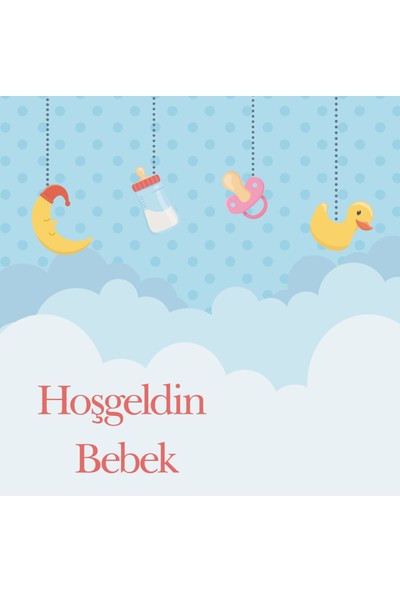 Tellgraf Hoş Geldin Bebek Tebrik Kartı 10 x 10 cm + 9'lu Zarf Tellgraf Hoş Geldin Bebek Tebrik Kartı 10 x 10 cm + 9'lu Zarf