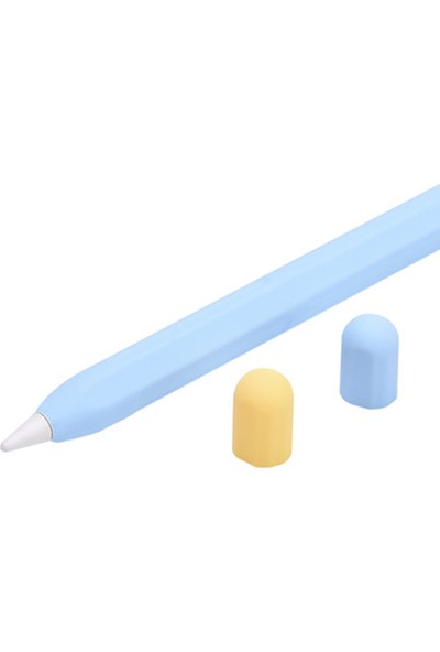 Kyver Apple Pencil 2. Nesil Uyumlu Silikon Koruma Kılıfı Açık Mavi Kyver Apple Pencil 2. Nesil Uyumlu Silikon Koruma Kılıfı Açık Mavi