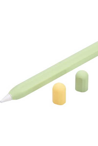Kyver Apple Pencil 2. Nesil Uyumlu Silikon Koruma Kılıfı Mint Yeşili