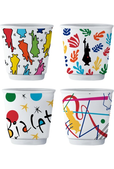 Bialetti Arte 4 ‘lü Espresso Shot Seti Bialetti Arte 4 ‘lü Espresso Shot Seti