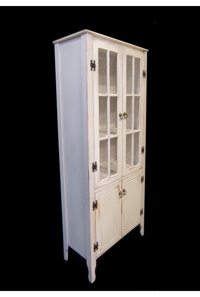 Hobimiz Sanat Eskitme Beyaz Tel Dolap