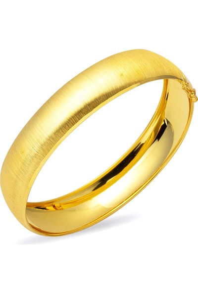 Bilezikci Setina Taşsız Altın Kelepçe Bilezik