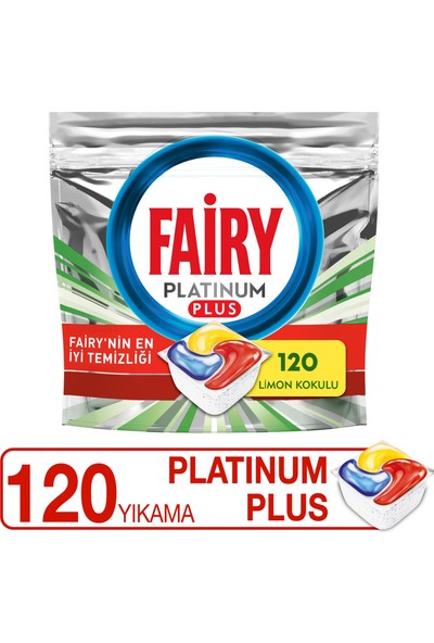Fairy Platinum Plus 120'li Bulaşık Makinası Deterjanı Tableti / Kapsülü Fairy Platinum Plus 120'li Bulaşık Makinası Deterjanı Tableti / Kapsülü
