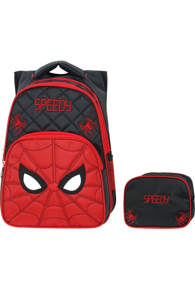 Giza Waddell Örümcek Göz Ortapedik Ilkokul Çantası ve Beslenme Çantası