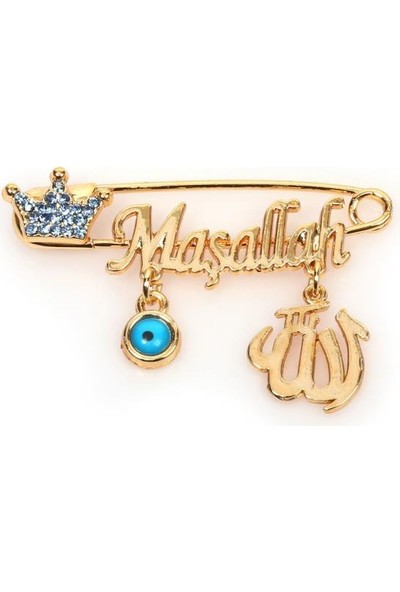Sahi Aksesuar Mavi Taç Modeli Maşallah Yazılı Bebek Yaka Iğnesi 73 Sahi Aksesuar Mavi Taç Modeli Maşallah Yazılı Bebek Yaka Iğnesi 73
