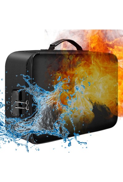 Gahome Yanmaz Doküman Çantası Kilitli Fermuarlı (Yurt Dışından)