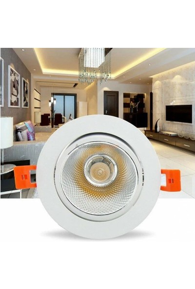 Cata CT-5204 5W Yuvarlak Cob LED Akik Spot Armatür 3200K Günışığı Cata CT-5204 5W Yuvarlak Cob LED Akik Spot Armatür 3200K Günışığı