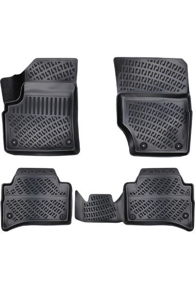 Vavka 2007 Model Volkswagen Touareg Için 3D Havuzlu Araca Özel Paspas - Siyah Vavka 2007 Model Volkswagen Touareg Için 3D Havuzlu Araca Özel Paspas - Siyah