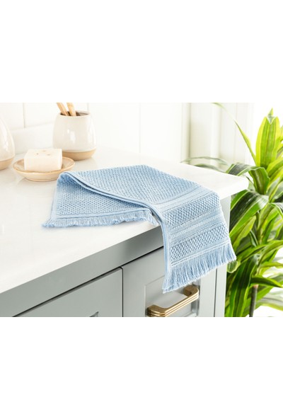 Madame Coco Chantal Jakarlı El Havlusu - Mavi