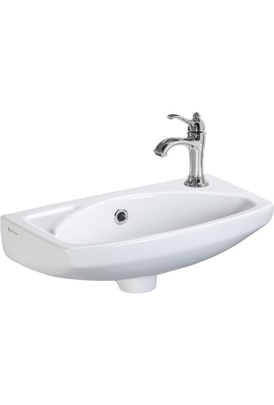 Ege Vitrifiye Ege Vit Lissa 28X45 cm Batarya Delikli Lavabo Ege Vitrifiye Ege Vit Lissa 28X45 cm Batarya Delikli Lavabo