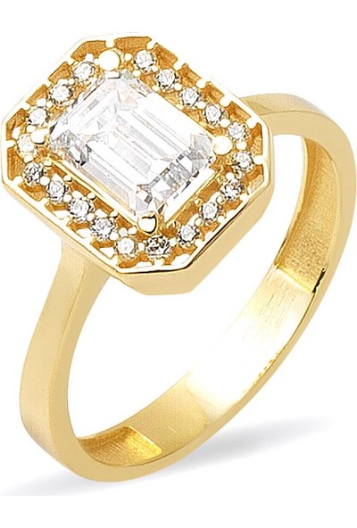 Bilezikci Gelincik Baget Taşlı Altın Yüzük