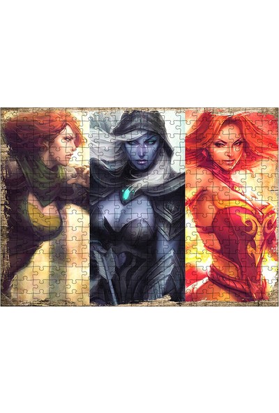 Tablomega Ahşap Mdf Puzzle Yapboz Dota 2 255 Parça 35*50 cm