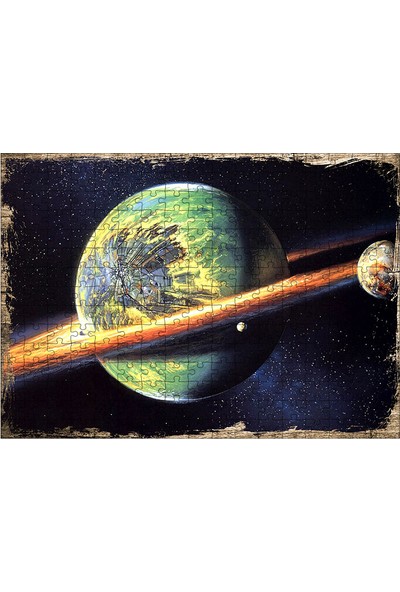 Tablomega Ahşap Mdf Puzzle Yapboz Fantastik Gezegenler 255 Parça 35*50 cm