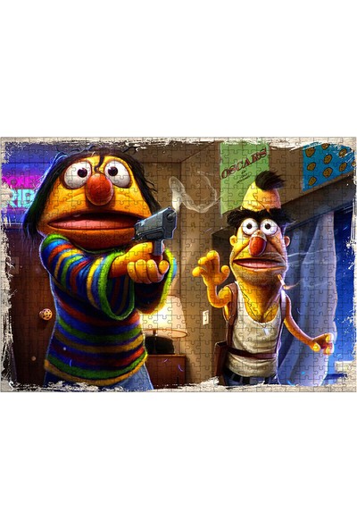 Tablomega Ahşap Mdf Puzzle Yapboz Edie ve Büdü 500 Parça 50*70 cm Tablomega Ahşap Mdf Puzzle Yapboz Edie ve Büdü 500 Parça 50*70 cm