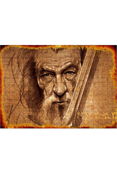 Tablomega Ahşap Mdf Puzzle Yapboz Of The Rings Gandalf 500 Parça 50*70 cm Tablomega Ahşap Mdf Puzzle Yapboz Of The Rings Gandalf 500 Parça 50*70 cm