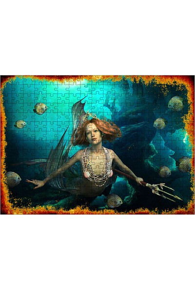 Tablomega Ahşap Mdf Puzzle Yapboz Deniz Kızı 255 Parça 35*50 cm Tablomega Ahşap Mdf Puzzle Yapboz Deniz Kızı 255 Parça 35*50 cm