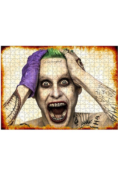Tablomega Ahşap Mdf Puzzle Yapboz Nostaljik Suicide Joker 500 Parça 50*70 cm
