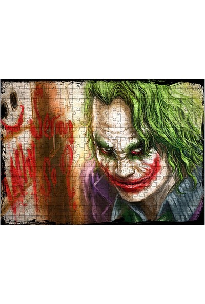 Tablomega Ahşap Mdf Puzzle Yapboz Joker Yüzü 255 Parça 35*50 cm