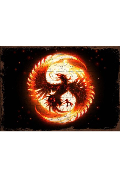 Tablomega Ahşap Mdf Puzzle Yapboz Yanan Phoenix 120 Parça 25*35 cm Tablomega Ahşap Mdf Puzzle Yapboz Yanan Phoenix 120 Parça 25*35 cm