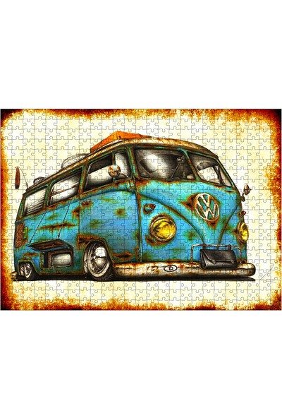 Tablomega Ahşap Mdf Puzzle Yapboz Eski Volkswagen Minibüs 500 Parça 50*70 cm Tablomega Ahşap Mdf Puzzle Yapboz Eski Volkswagen Minibüs 500 Parça 50*70 cm