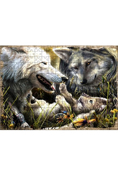 Tablomega Ahşap Mdf Puzzle Yapboz Beyaz Kurtlar 255 Parça 35*50 cm Tablomega Ahşap Mdf Puzzle Yapboz Beyaz Kurtlar 255 Parça 35*50 cm