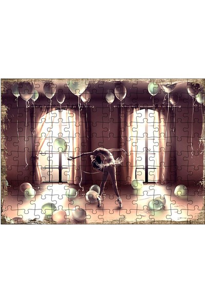 Tablomega Ahşap Mdf Puzzle Yapboz Balerin Balonlar 120 Parça 25*35 cm Tablomega Ahşap Mdf Puzzle Yapboz Balerin Balonlar 120 Parça 25*35 cm