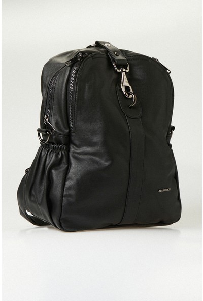 Mega Siyah Renkli Yıkama Suni Deri Sırt ve Çapraz Çantası YUDE-512 Mega Siyah Renkli Yıkama Suni Deri Sırt ve Çapraz Çantası YUDE-512