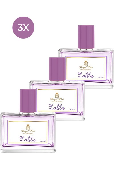 Royal Club De Polo Barcelona Lolita 50 ml Edt Kadın Parfüm 3'lü Set (3 Adet)