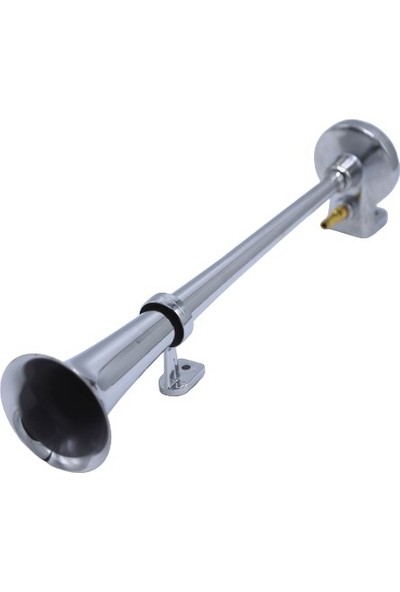 BoostZone Tek Borulu Krom Havalı Gemi Marine Korna