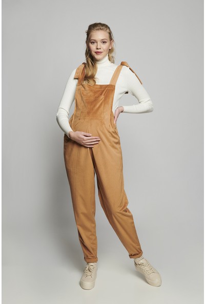 Johana Kadife Salopet - Camel Johana Kadife Salopet - Camel