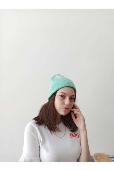 Turkuaz Renkli Basic Bere Turkuaz Renkli Basic Bere