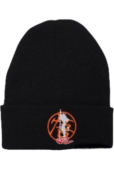 Anime Nakışlı Siyah Bere