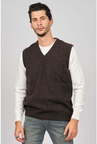 Arslan Arslanlı Erkek Lambswool V Yaka Süveter 0767991 Kahverengi Arslan Arslanlı Erkek Lambswool V Yaka Süveter 0767991 Kahverengi
