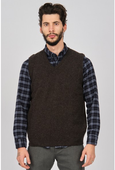 Arslan Arslanlı Erkek Lambswool V Yaka Süveter 0767991 Füme Arslan Arslanlı Erkek Lambswool V Yaka Süveter 0767991 Füme