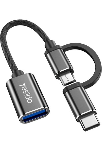 Yesido GS02 2-In-1 Tip C / Mikro USB Otg Adaptör Kablo Bağlayıcı (Yurt Dışından) Yesido GS02 2-In-1 Tip C / Mikro USB Otg Adaptör Kablo Bağlayıcı (Yurt Dışından)