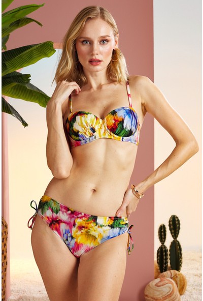 Pierre Cardin Straplez Kaplı Toparlayıcı Bikini 211240