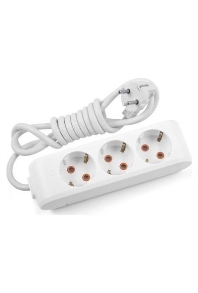 Viko 3 Metre Üçlü Uzatma Kablosu Ara - Seyyar Kablo Viko 3 Metre Üçlü Uzatma Kablosu Ara - Seyyar Kablo