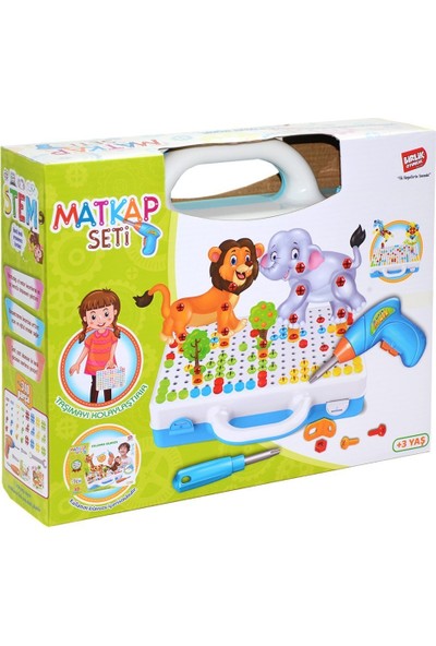 Birlik Toys URT014-001 Birlik, 3D Eğitici Matkap Seti Hayvanlar