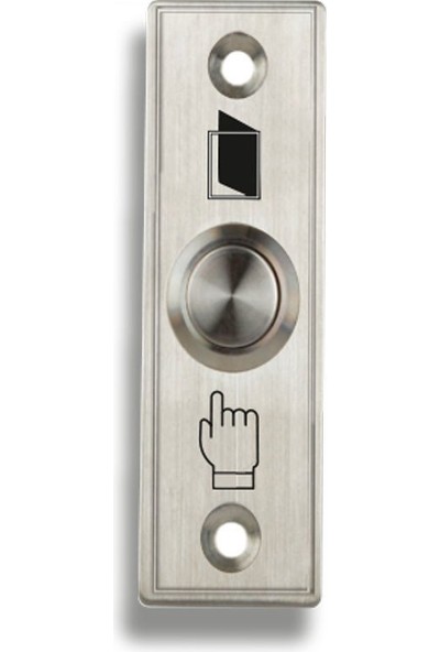 Omega Paslanmaz Çıkış Butonu Tek Kontak Çap 16 mm