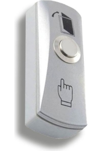 Omega Paslanmaz Çıkış Butonu Tek Kontak Sıva Üstü